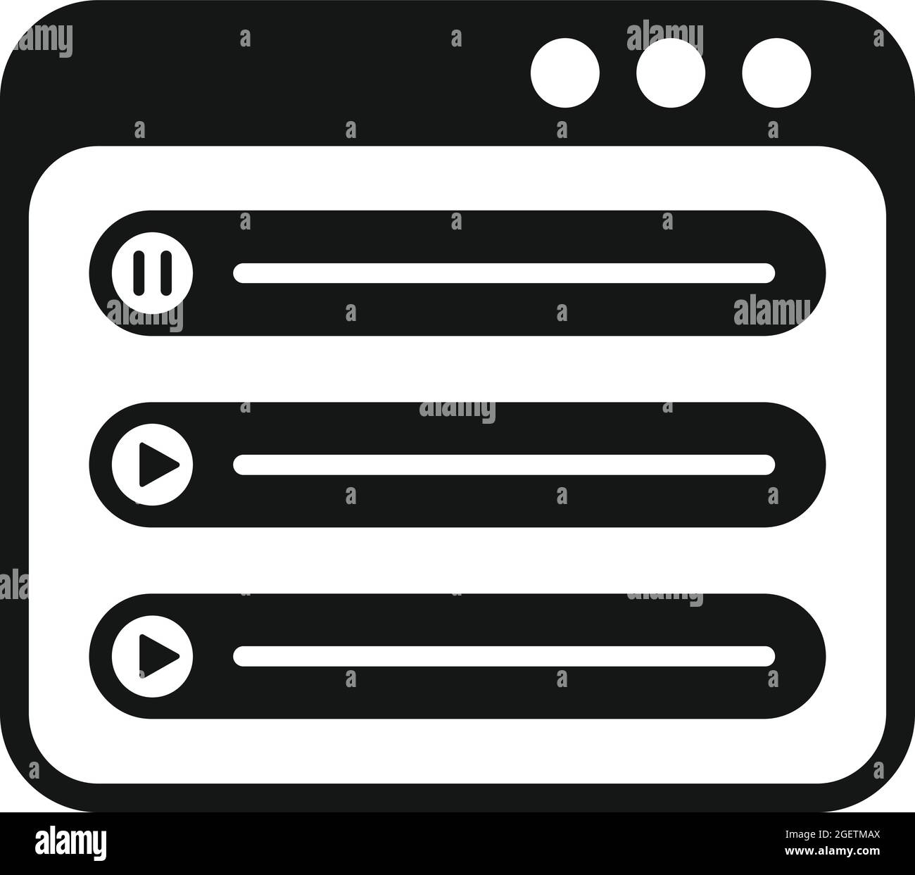 Change playlist icon simple vector. Music song Stock Vector Image & Art ...