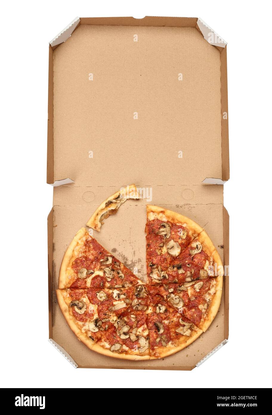 pizza box food cardboard delivery package meal dinner lunch Stock Photo ...