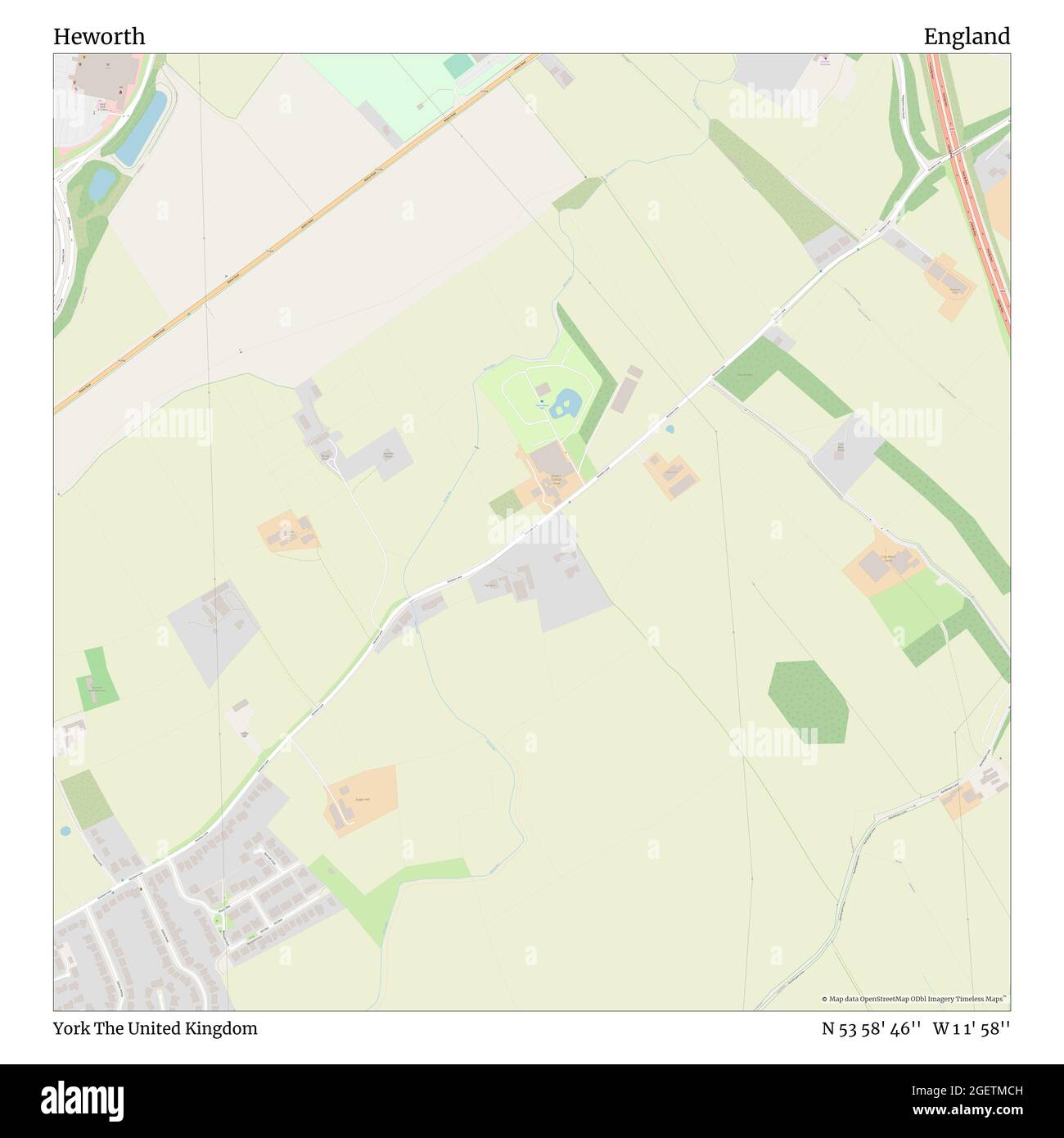 Heworth, York, United Kingdom, England, N 53 58' 46'', W 1 1' 58'', map ...