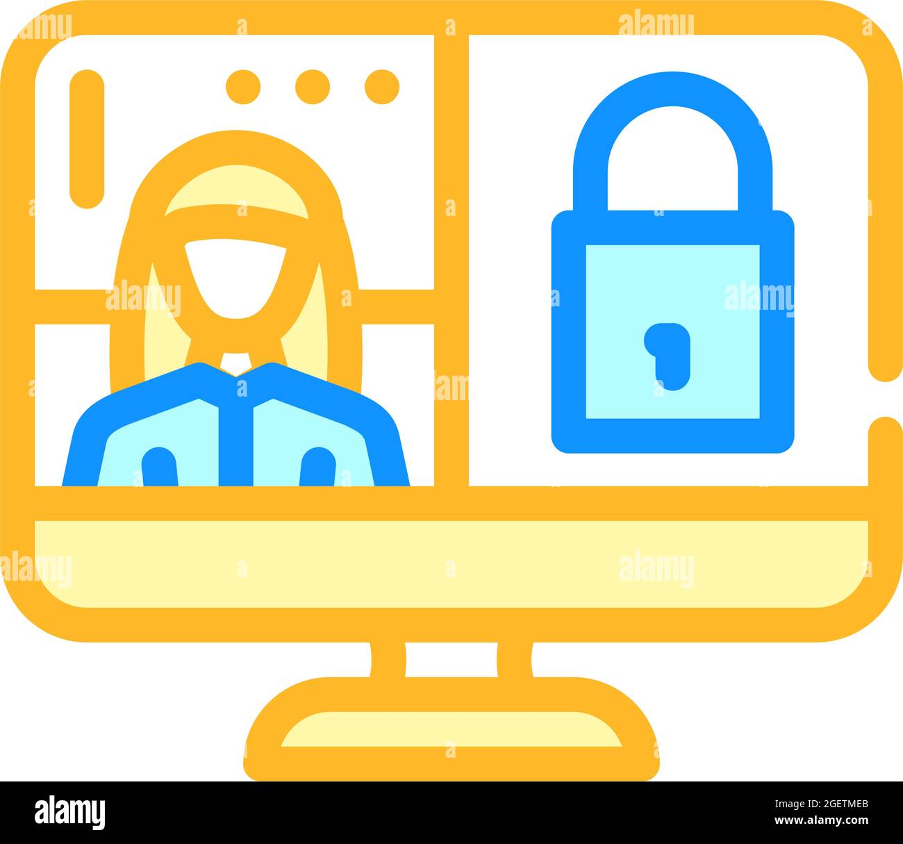 closed conference color icon vector illustration Stock Vector Image ...