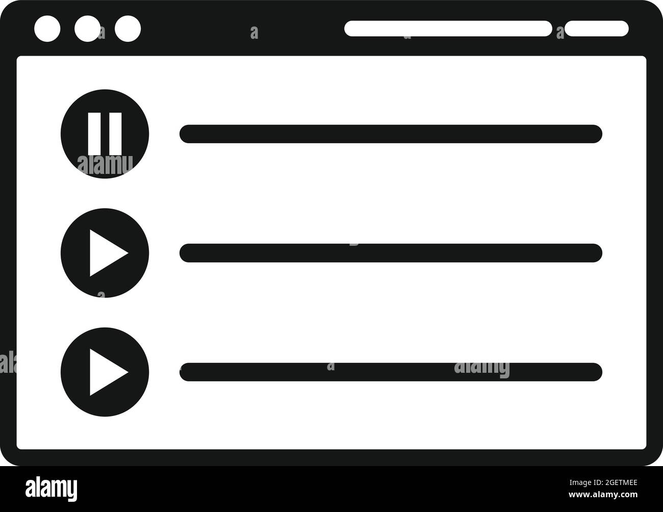 Song list Stock Vector Images - Alamy