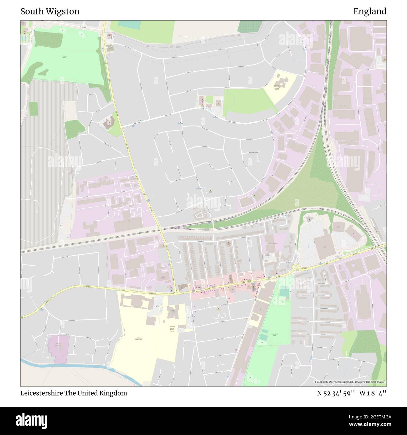 Wigston map hi-res stock photography and images - Alamy