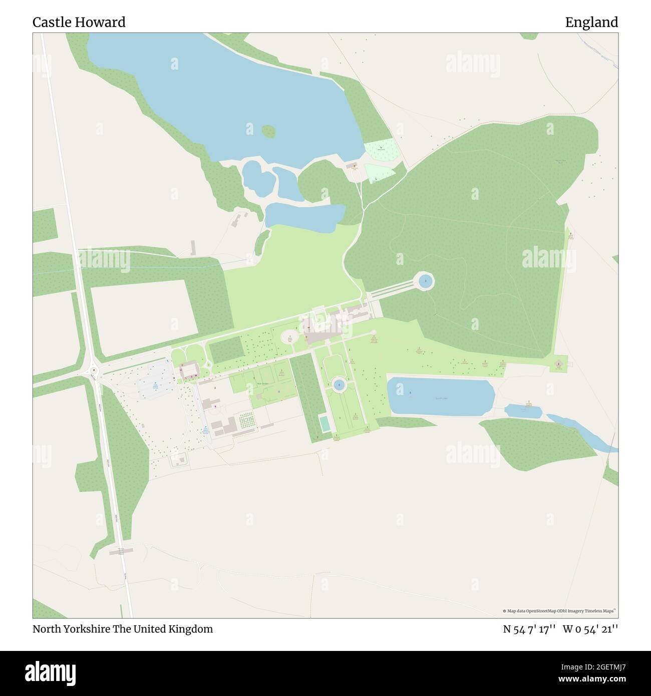 Castle Howard, North Yorkshire, United Kingdom, England, N 54 7' 17 ...