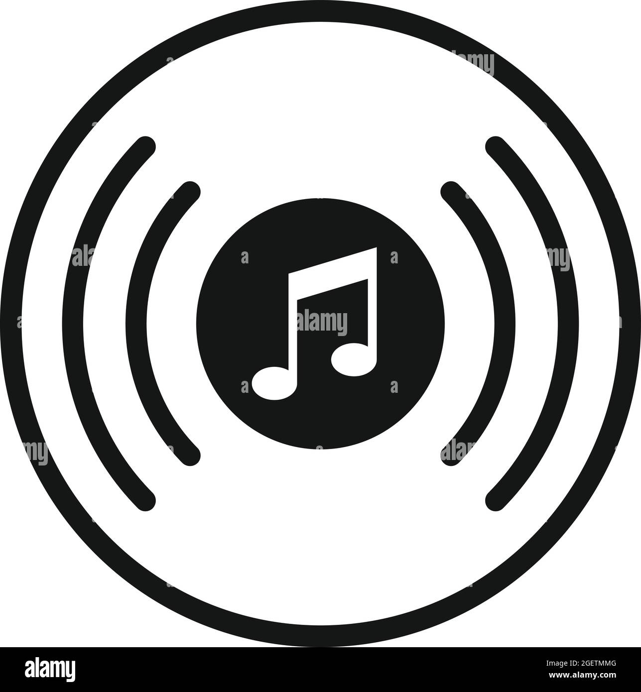 Vinyl disk playlist icon simple vector. Music song Stock Vector Image ...