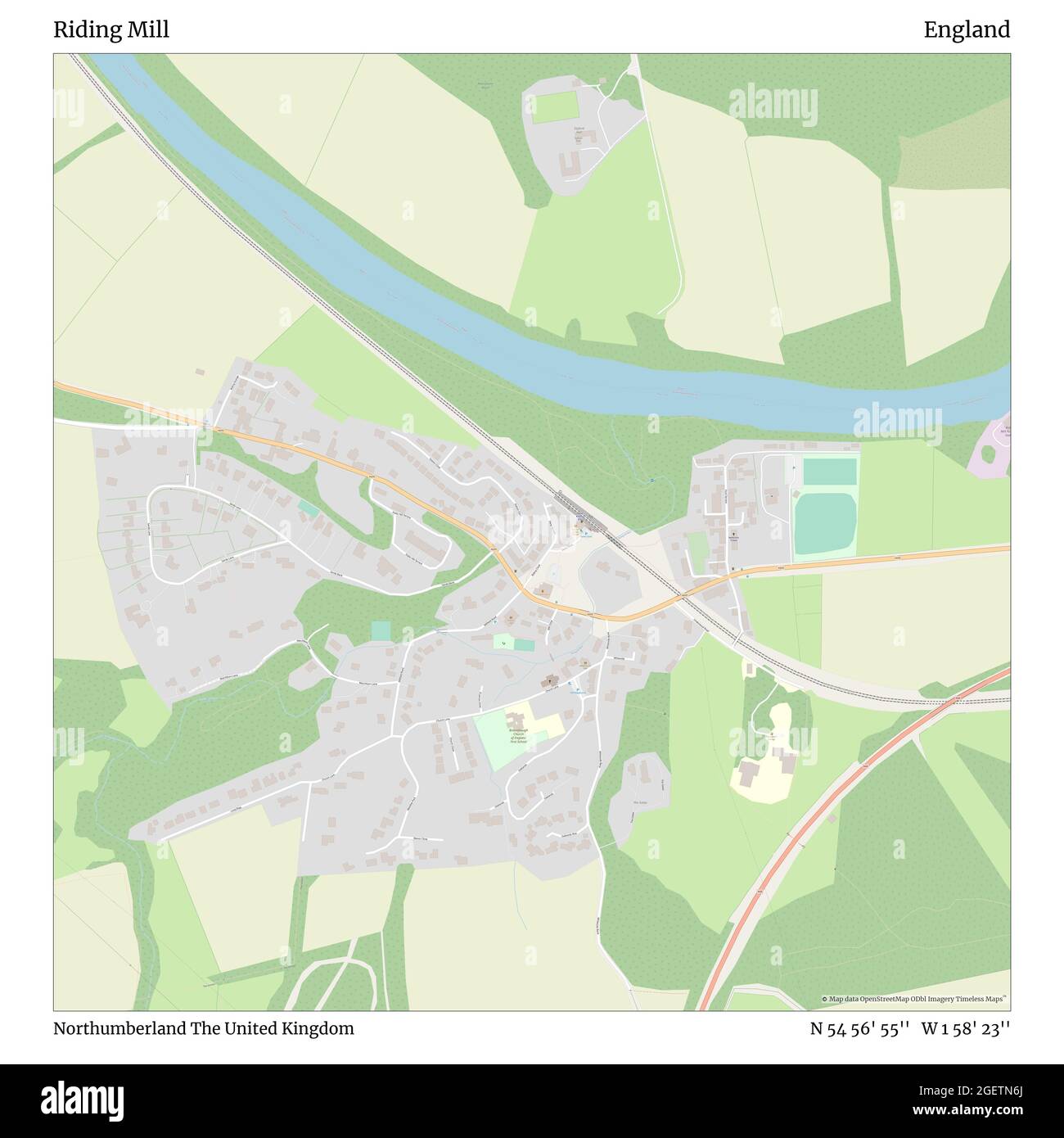 Riding Mill, Northumberland, United Kingdom, England, N 54 56' 55'', W ...