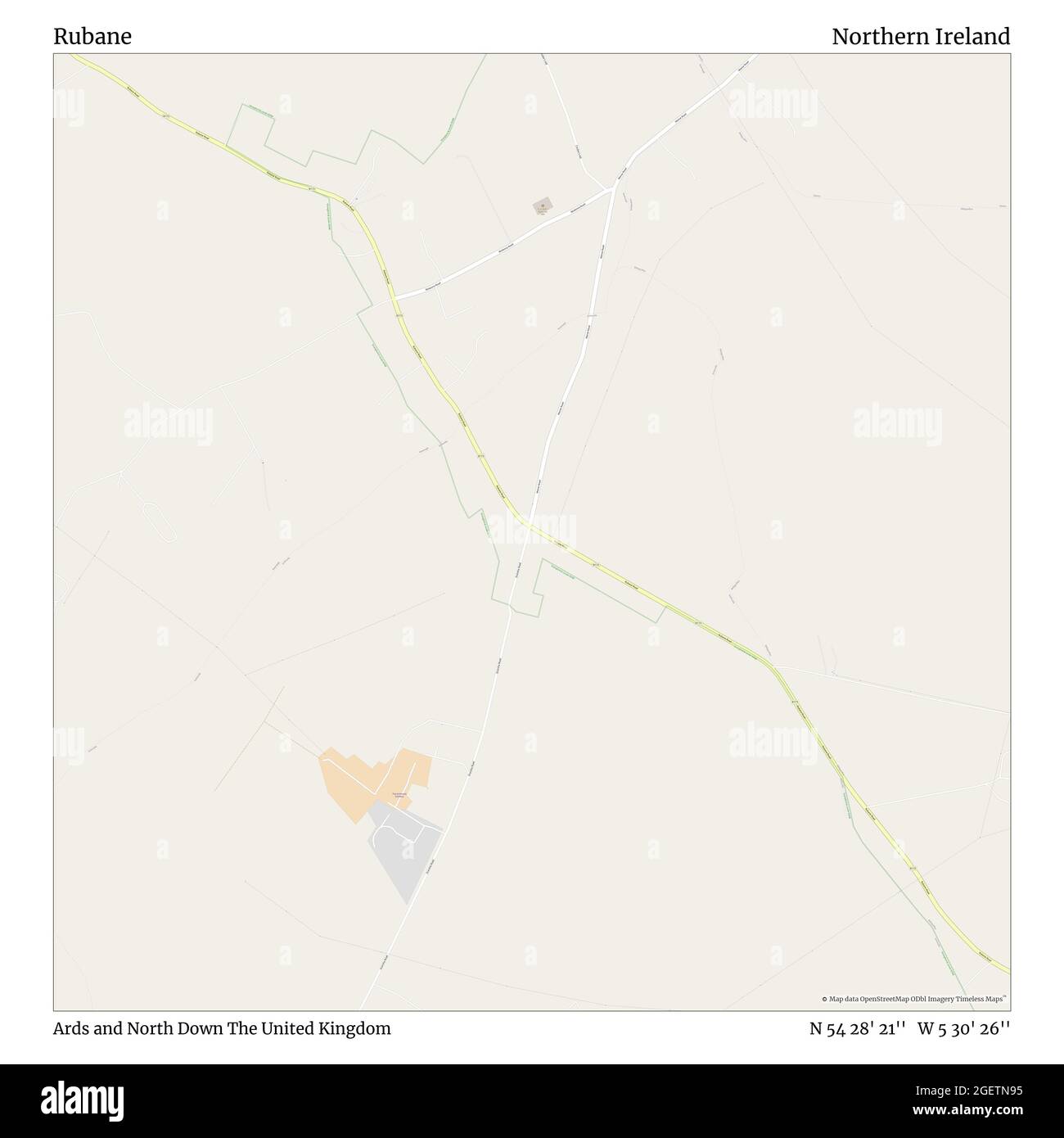 Rubane, Ards and North Down, United Kingdom, Northern Ireland, N 54 28 ...