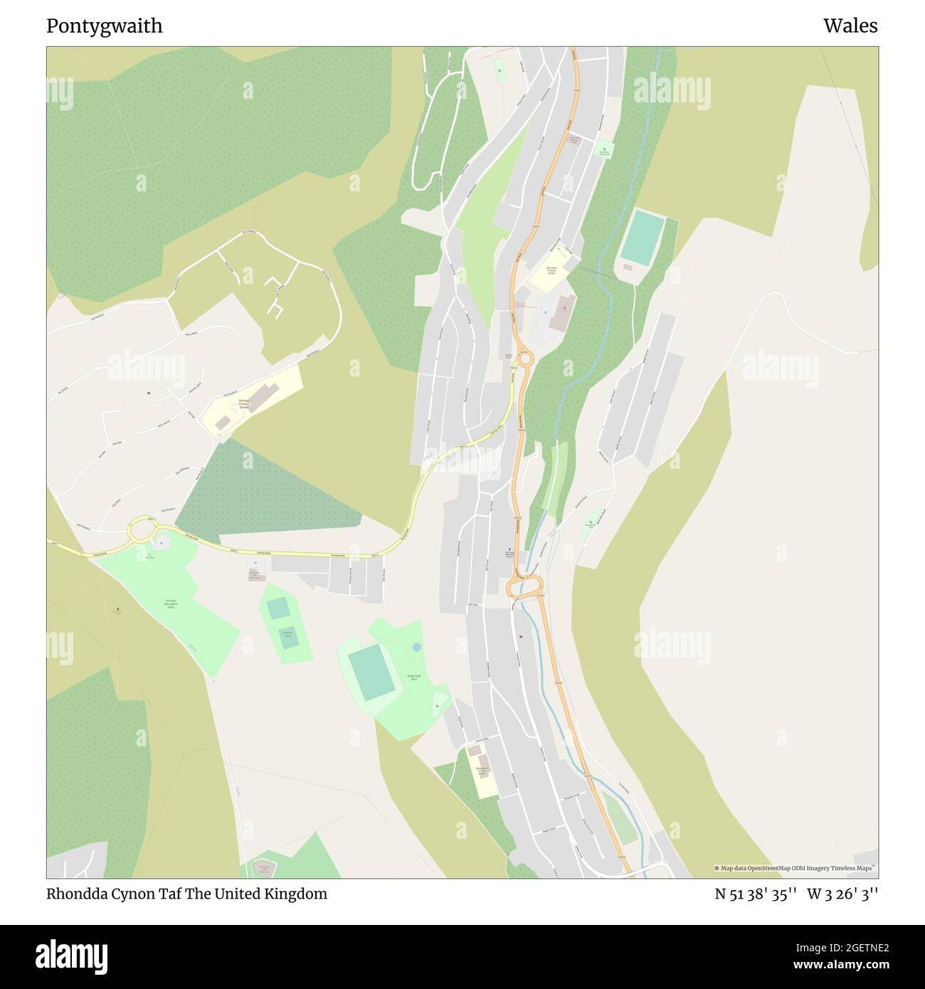 Pontygwaith, Rhondda Cynon Taf, United Kingdom, Wales, N 51 38' 35'', W ...