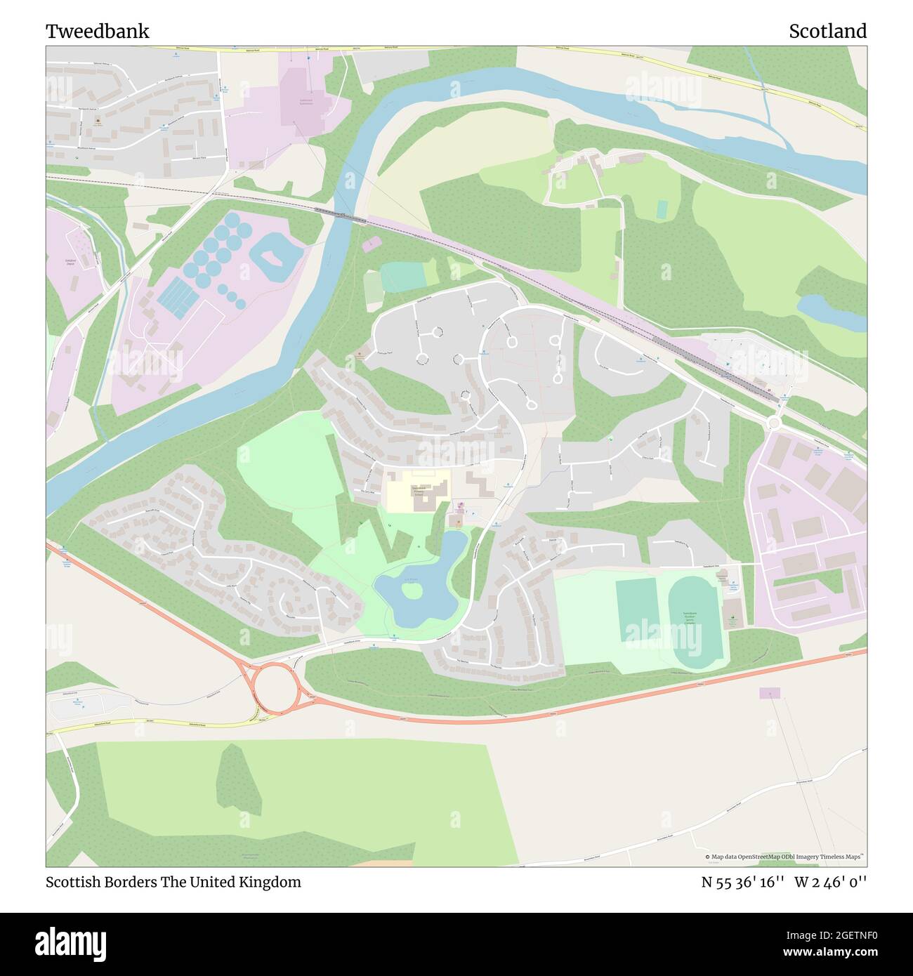 Tweedbank, Scottish Borders, United Kingdom, Scotland, N 55 36' 16'', W ...
