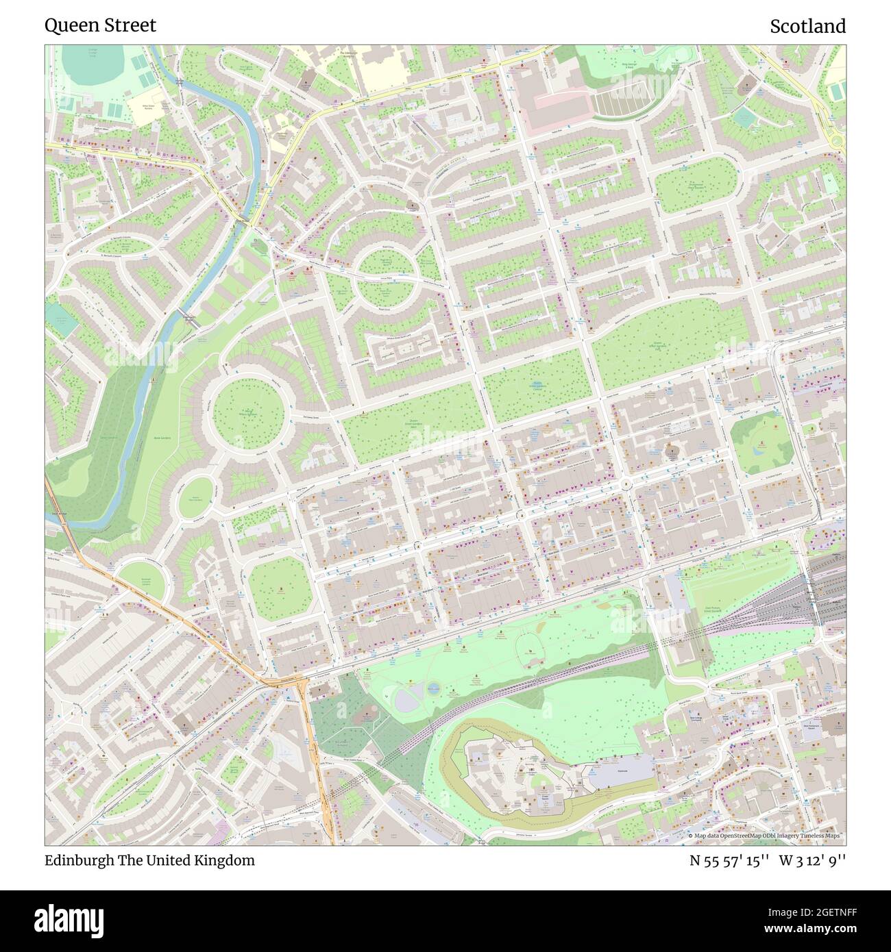 Queen street edinburgh Cut Out Stock Images & Pictures - Alamy