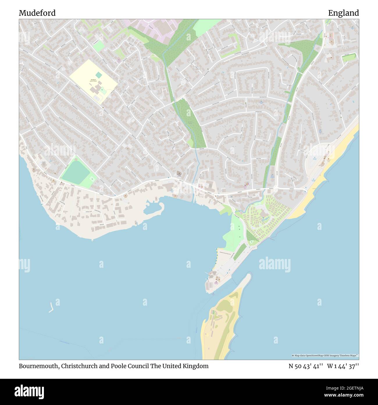 Map of mudeford hi-res stock photography and images - Alamy