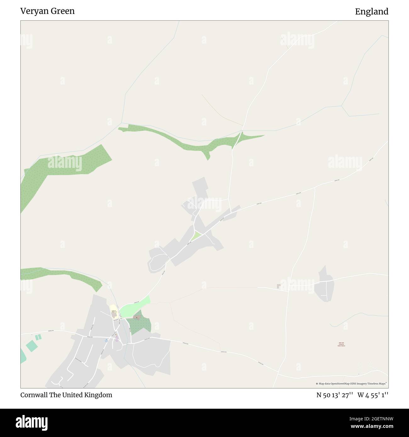 Map of veryan hi-res stock photography and images - Alamy