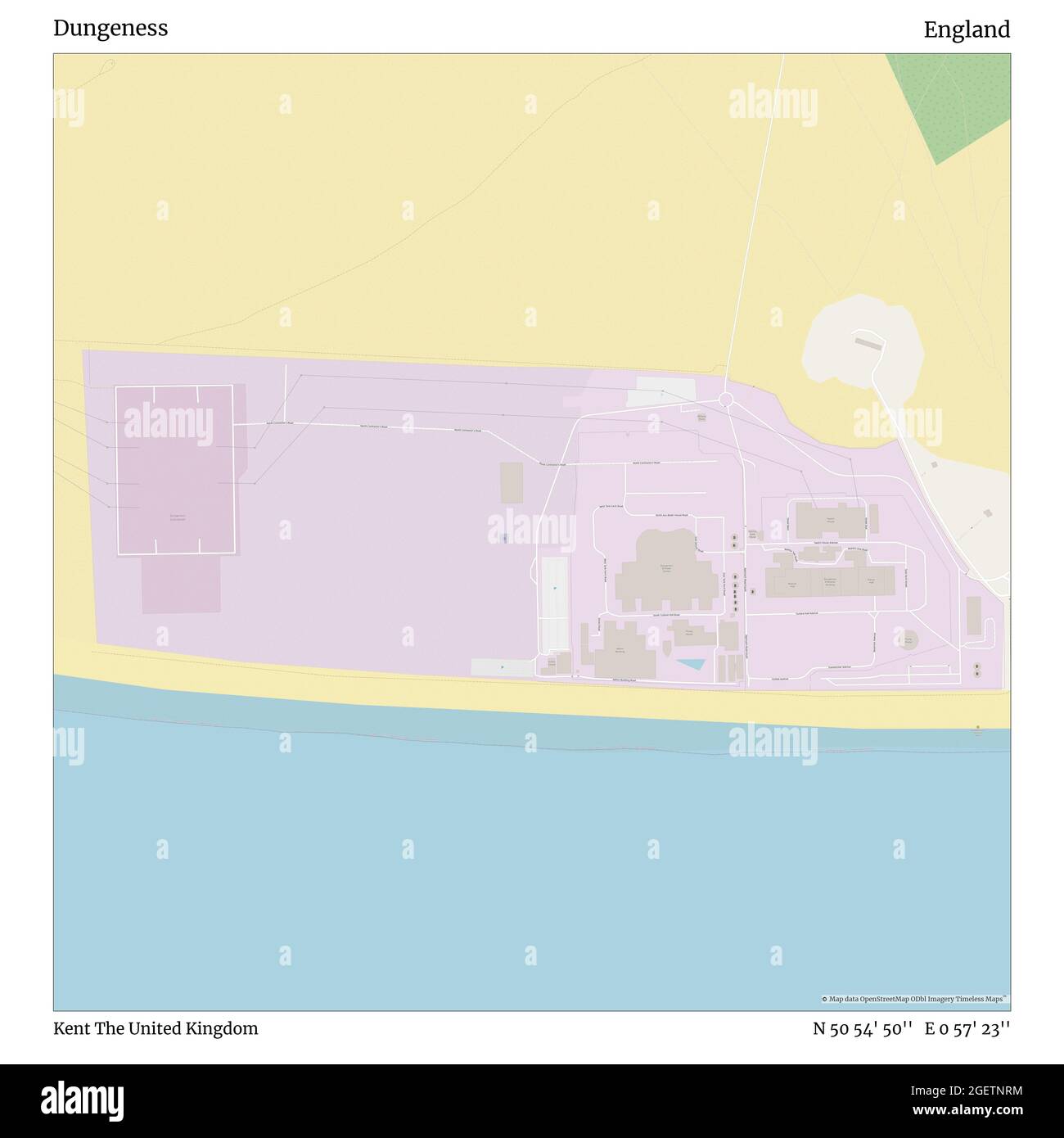 Map of dungeness Cut Out Stock Images & Pictures - Alamy