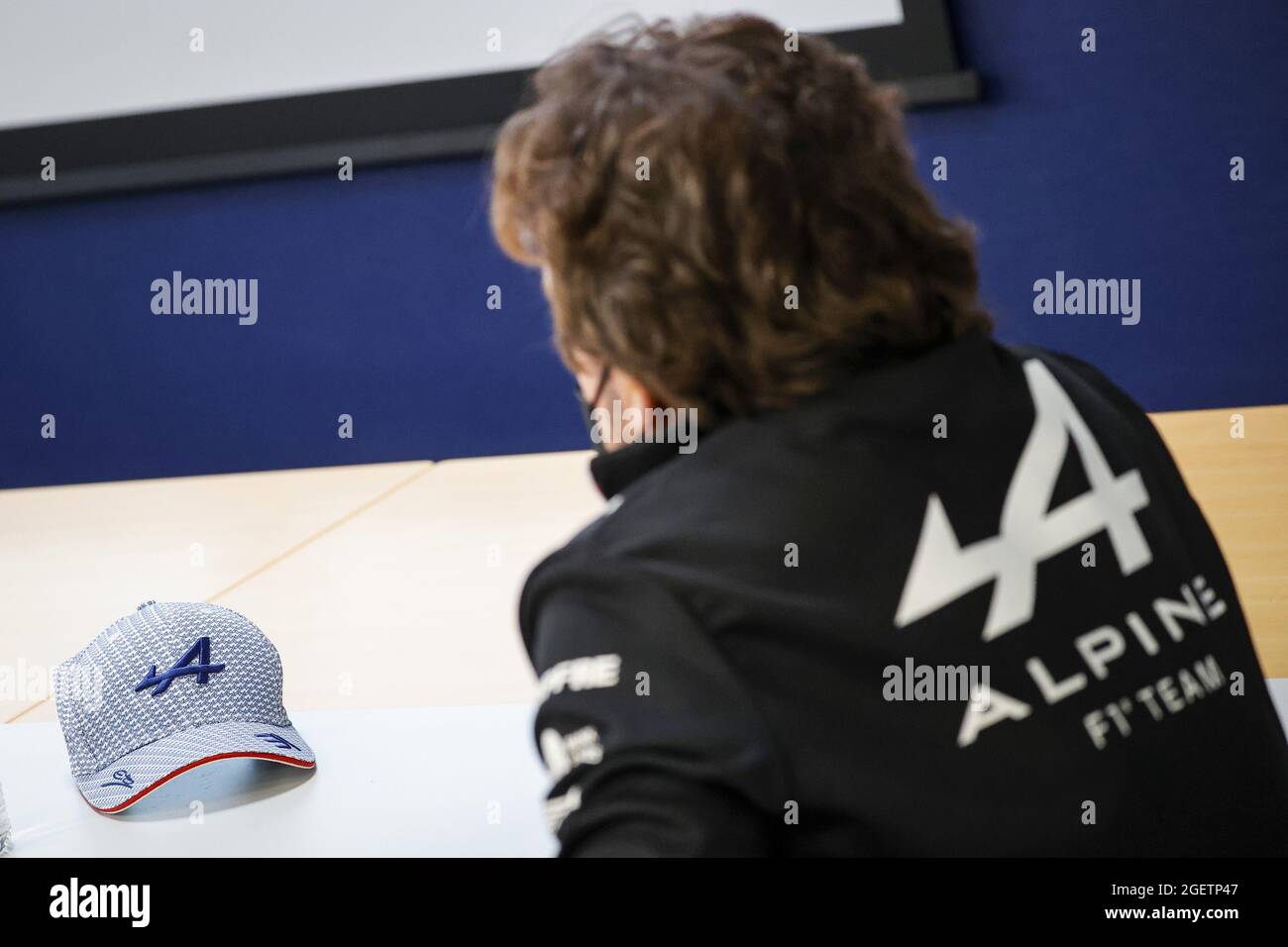 Fernando Alonso, portrait during the briefing prior to the Alpine ...