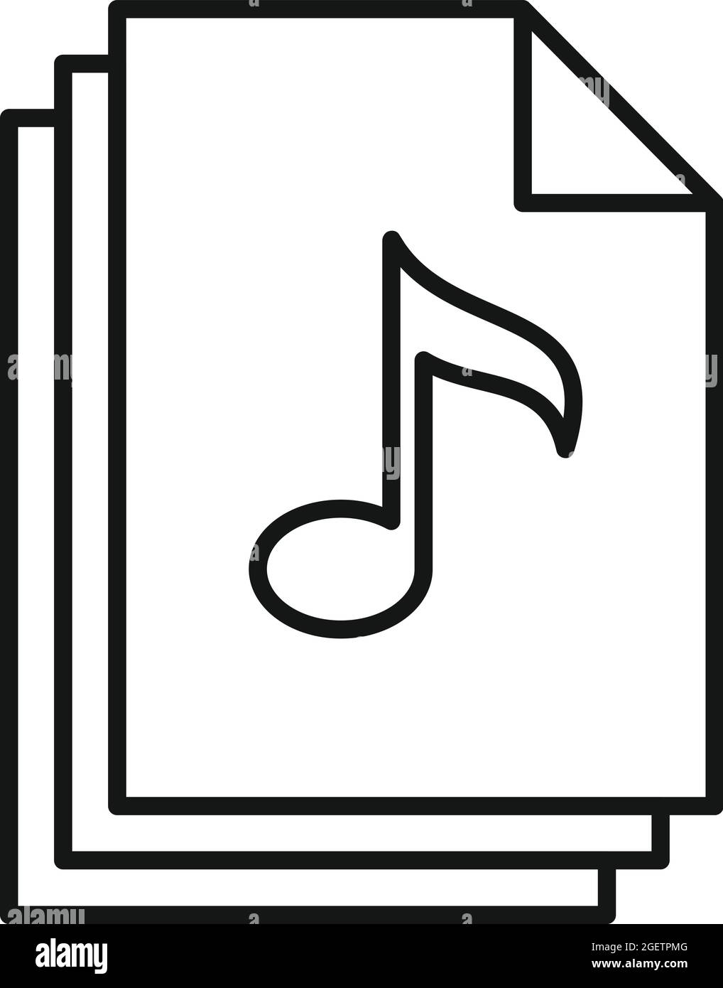 Files play icon Black and White Stock Photos & Images - Alamy