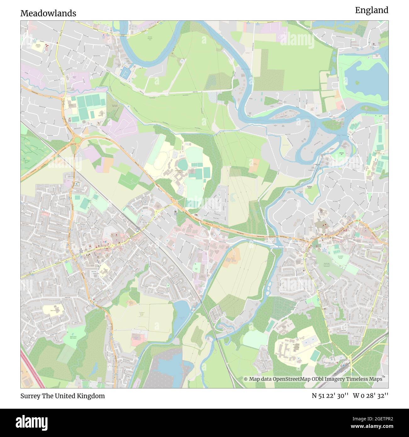 Meadowlands, Surrey, United Kingdom, England, N 51 22' 30'', W 0 28' 32 ...