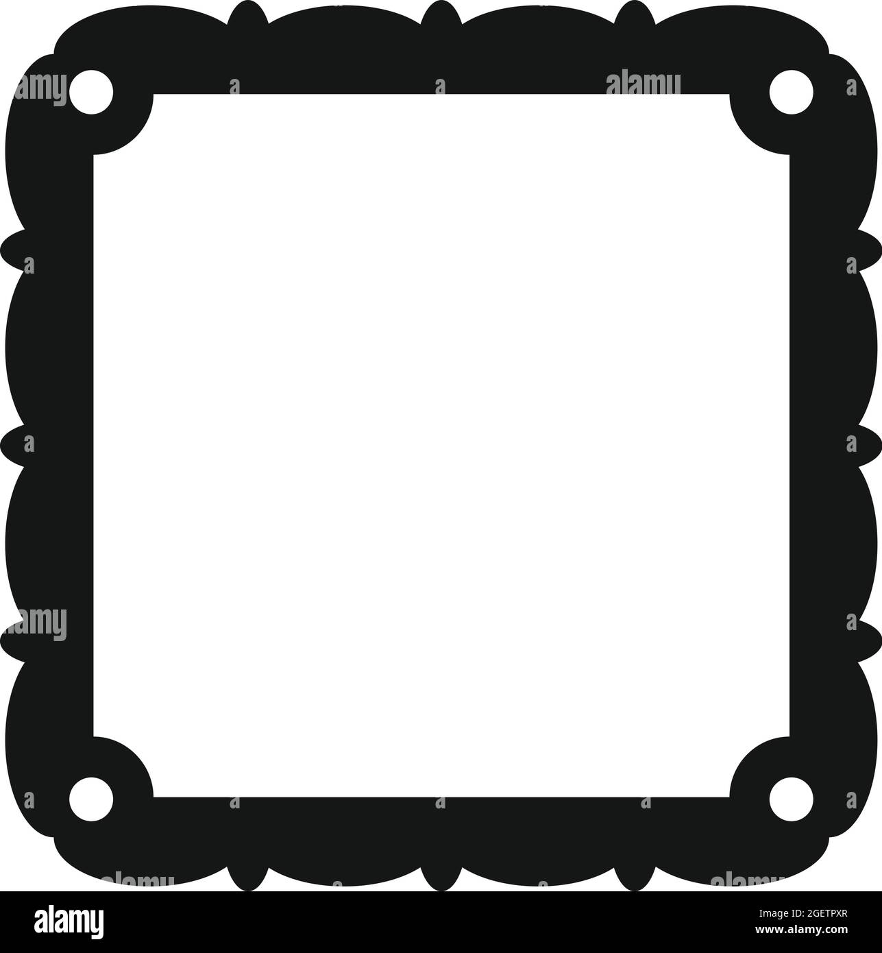 Frame picture icon simple vector. Photo art Stock Vector Image & Art ...