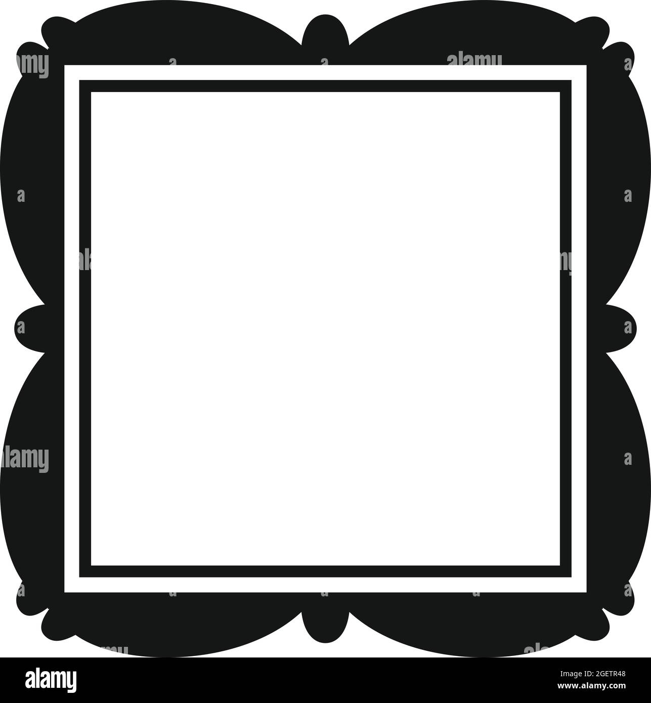 Royal luxury wall frame Cut Out Stock Images & Pictures - Alamy