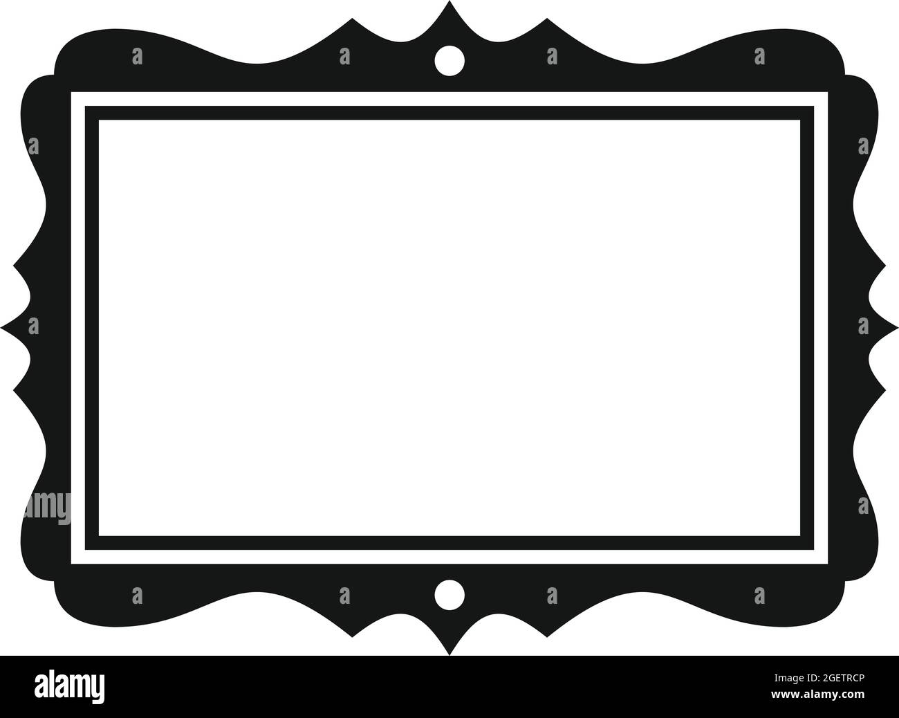 Old frame icon simple vector. Object template Stock Vector Image & Art ...