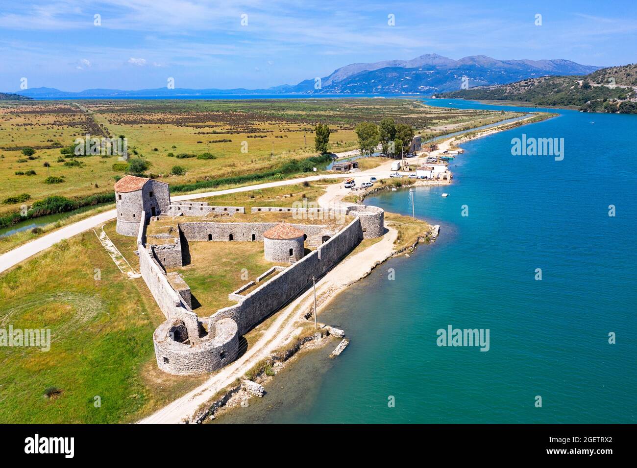 Venetian Triangle Castle in Butrint near Ksamil, Albanian riviera ...