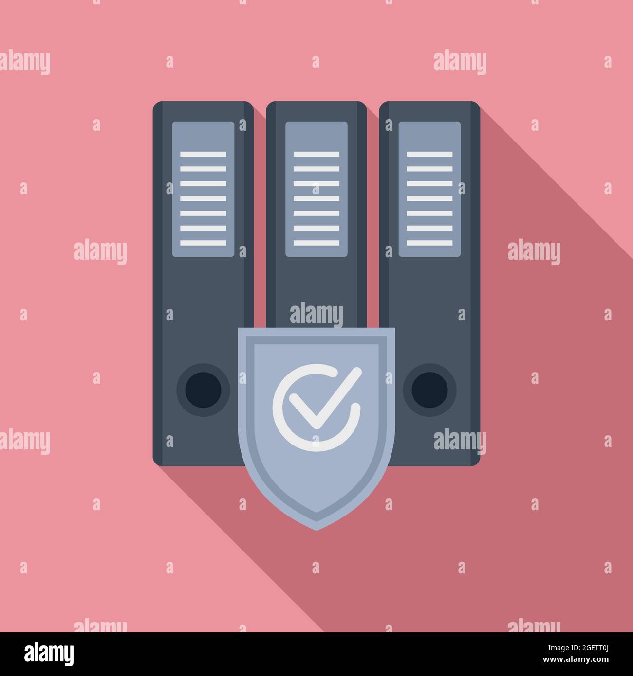 Safety folders icon flat vector. File folder Stock Vector Image & Art ...