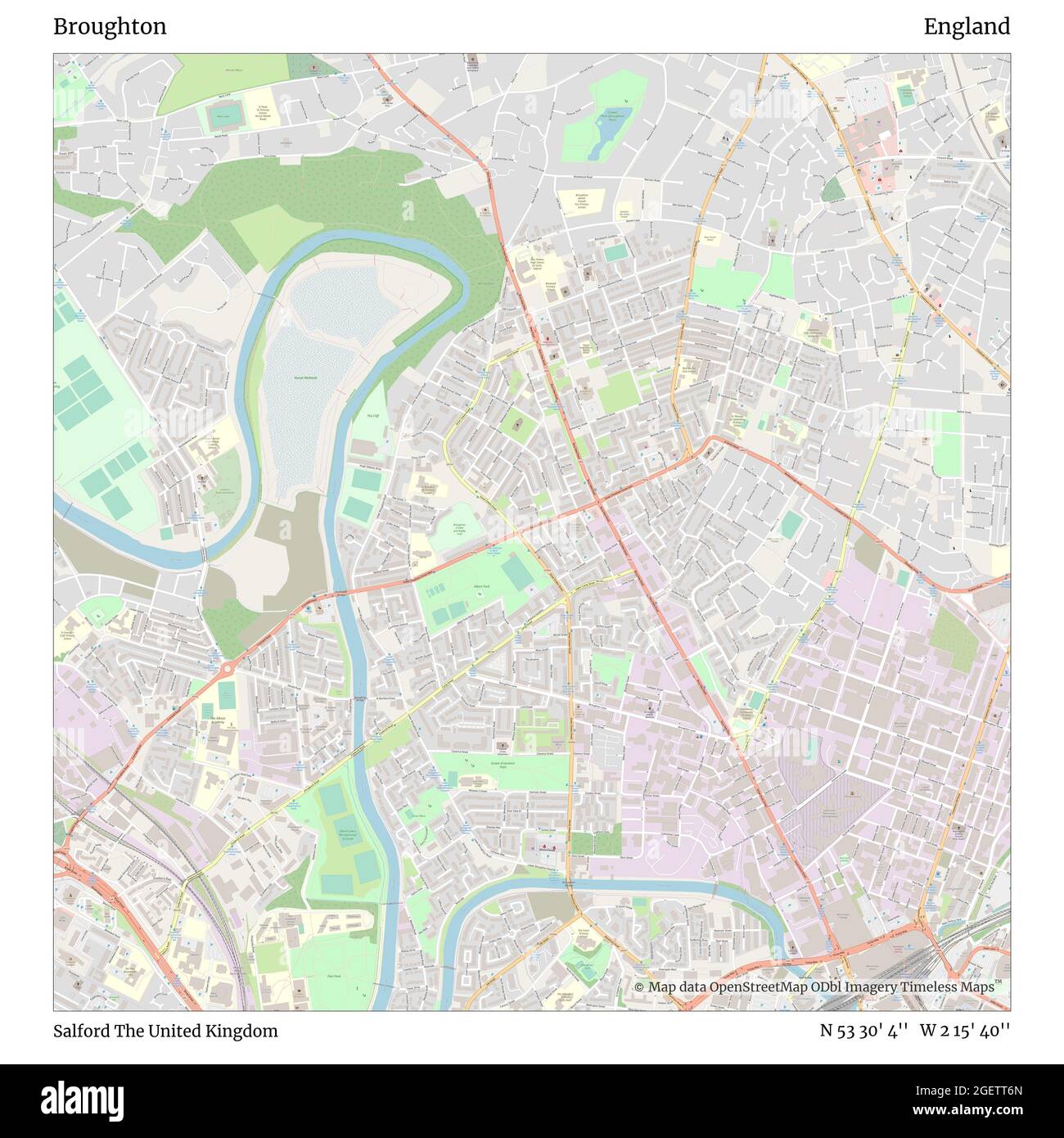Map of salford hi-res stock photography and images - Alamy