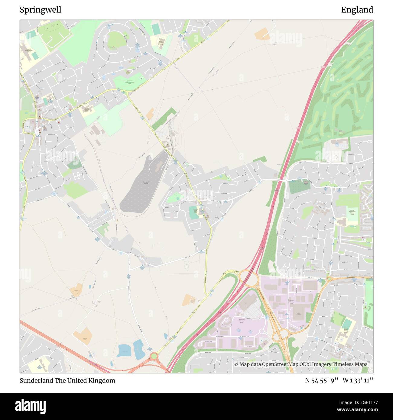 Sunderland map hi-res stock photography and images - Alamy