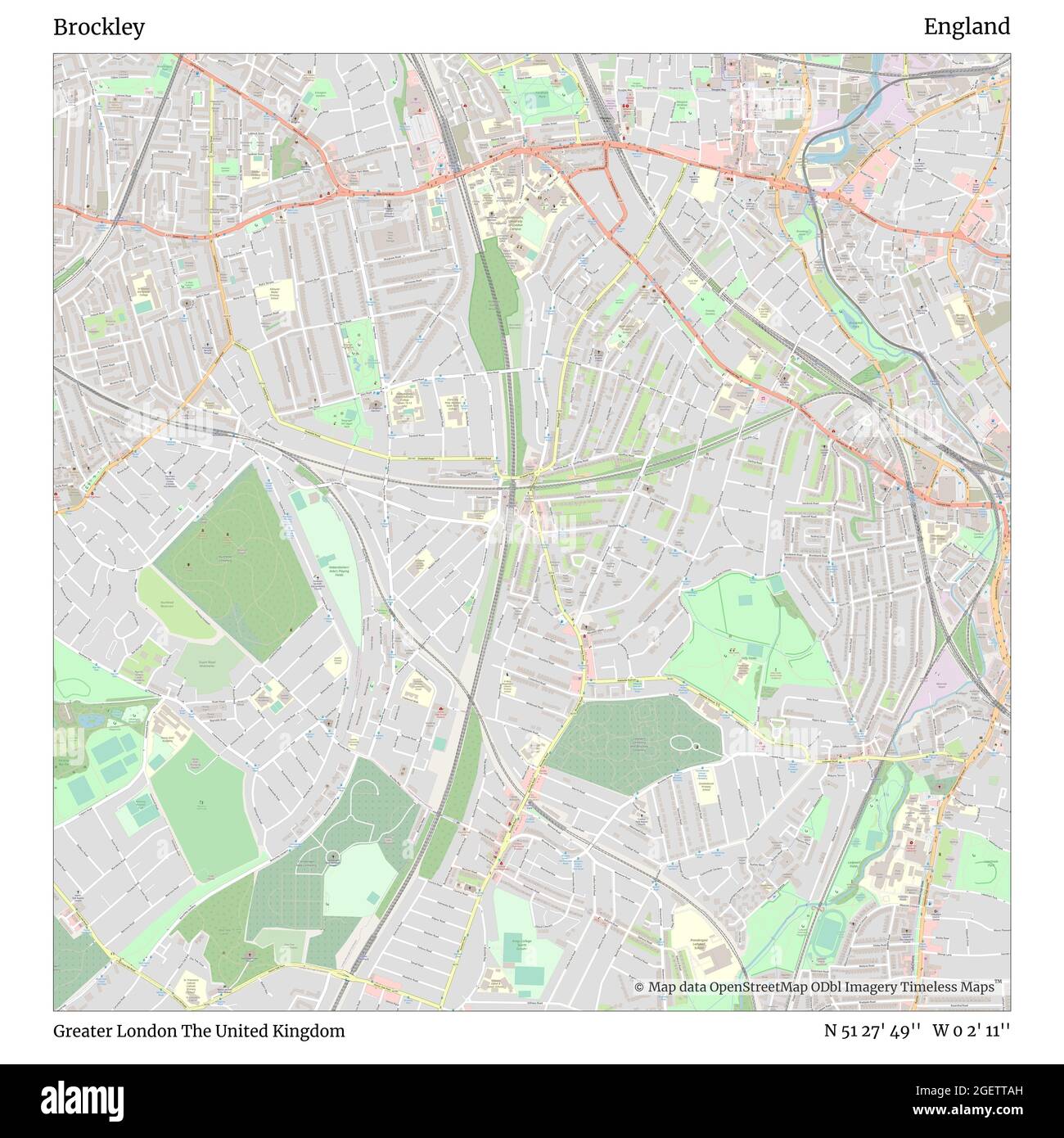 Brockley london map hi-res stock photography and images - Alamy