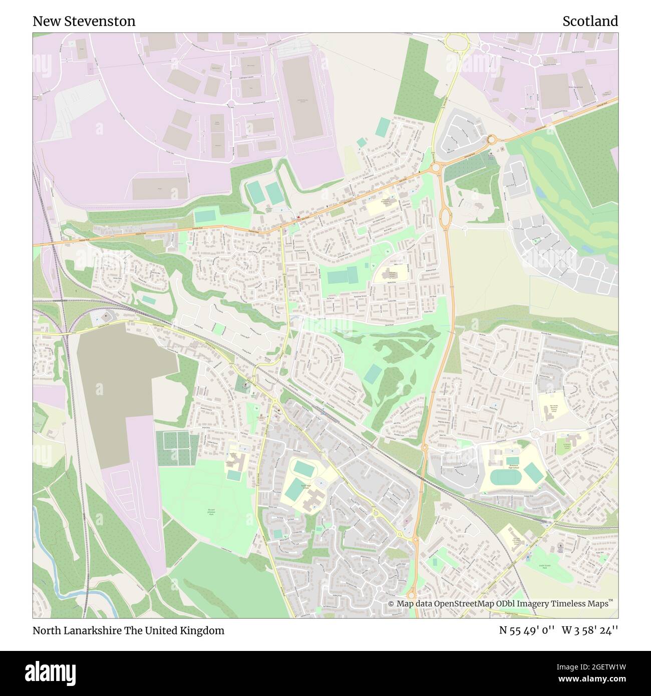 Map of stevenston hi-res stock photography and images - Alamy