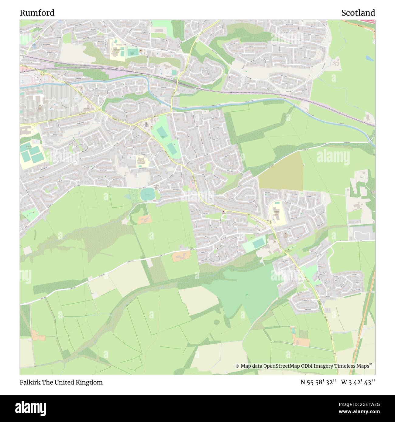 Map of rumford Cut Out Stock Images & Pictures - Alamy