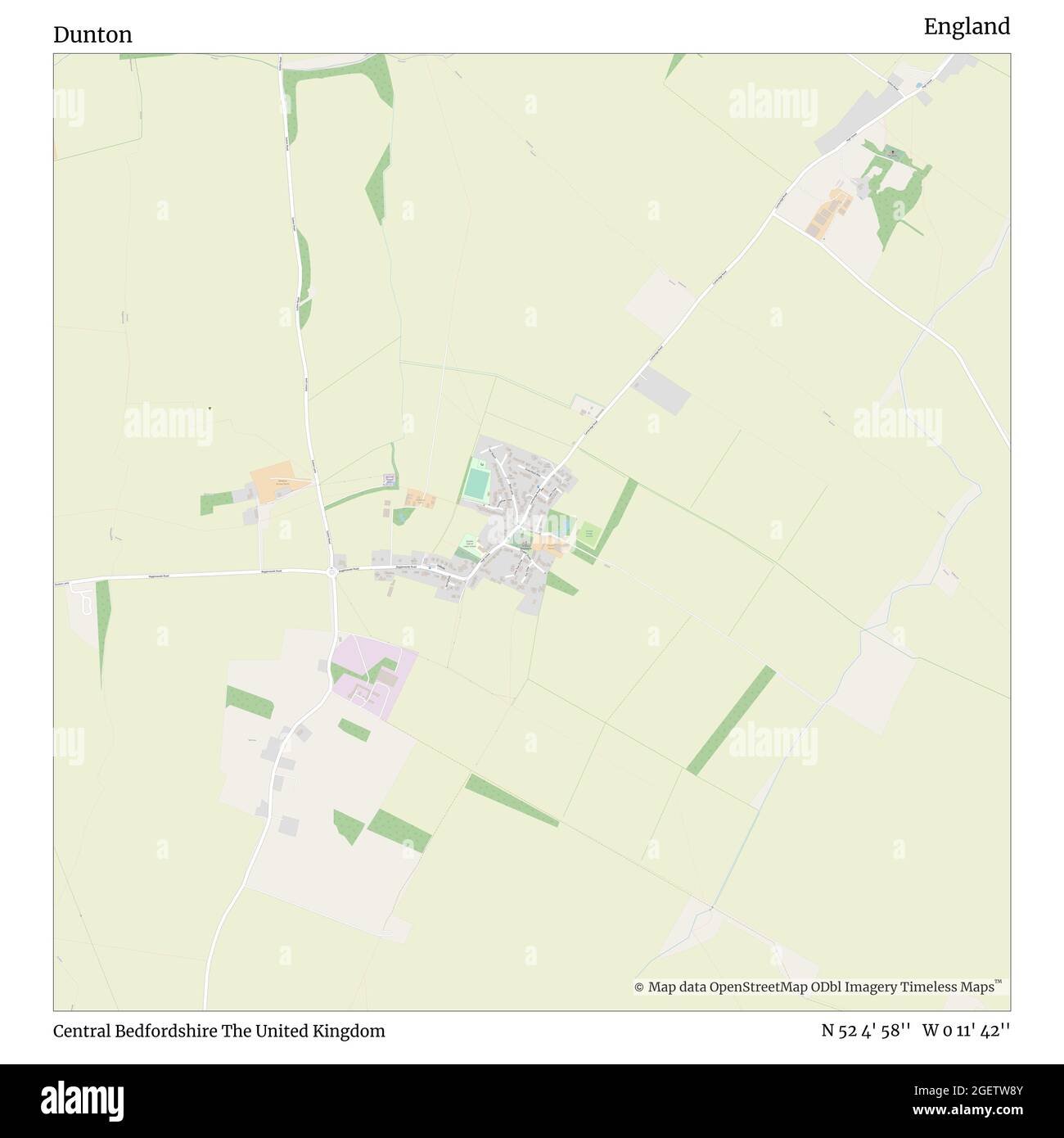 Dunton, Central Bedfordshire, United Kingdom, England, N 52 4' 58'', W ...