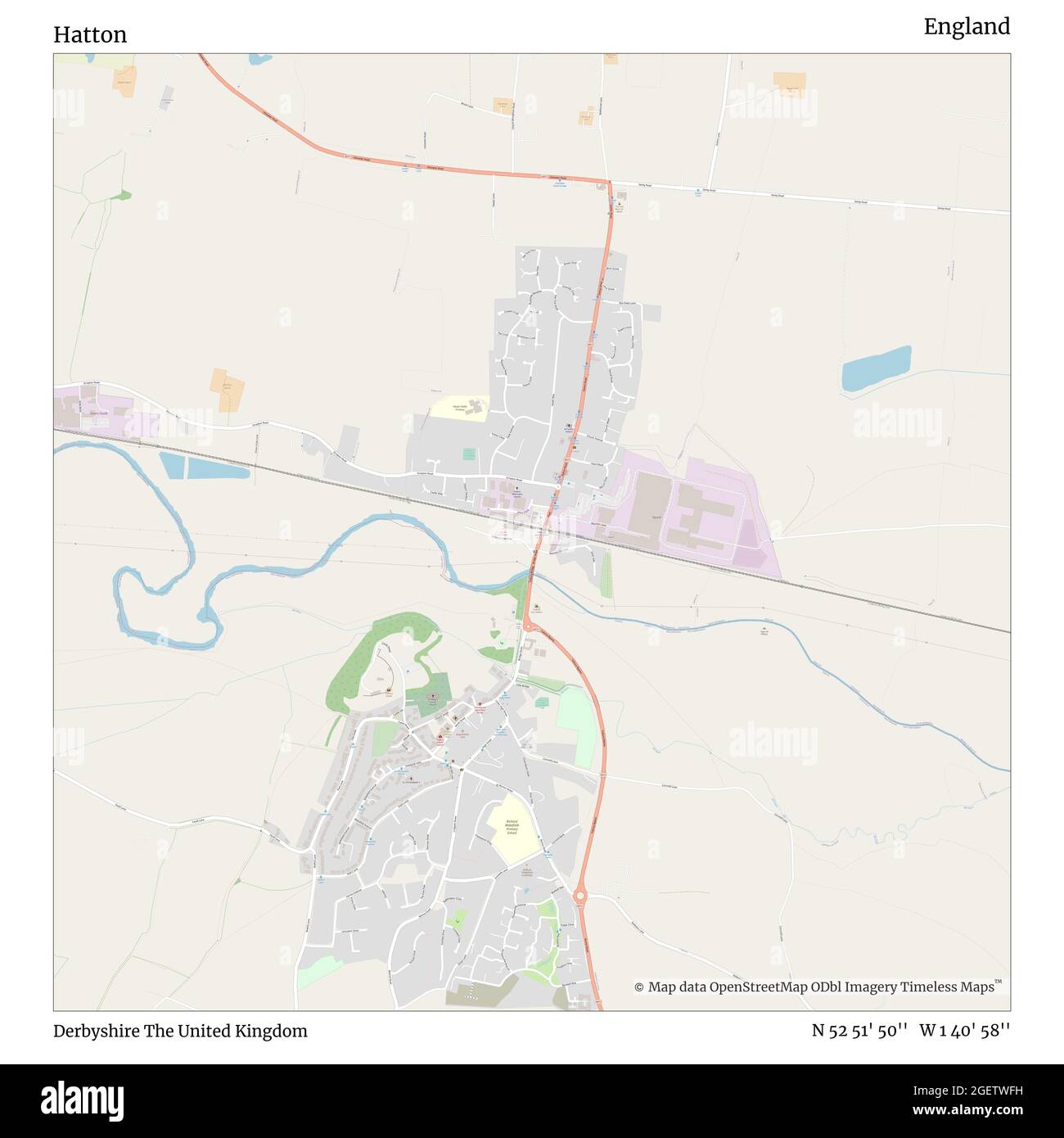 Map of hatton hi-res stock photography and images - Alamy