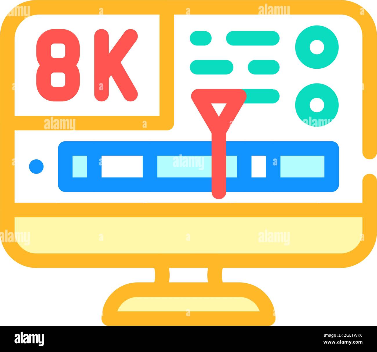 Processing video quality line Stock Vector Images - Alamy