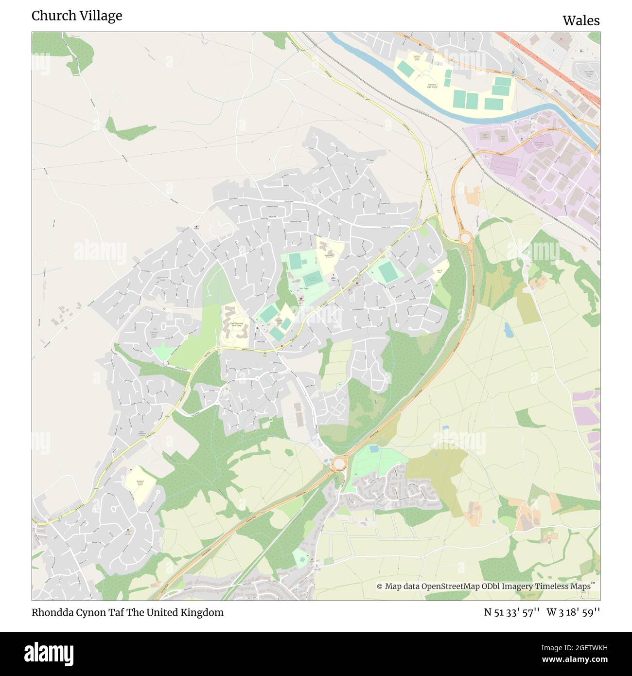 Rhondda cynon taf map hi-res stock photography and images - Alamy
