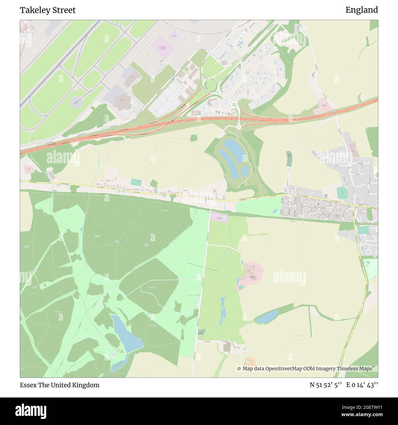 Takeley Street, Essex, United Kingdom, England, N 51 52' 5'', E 0 14 ...