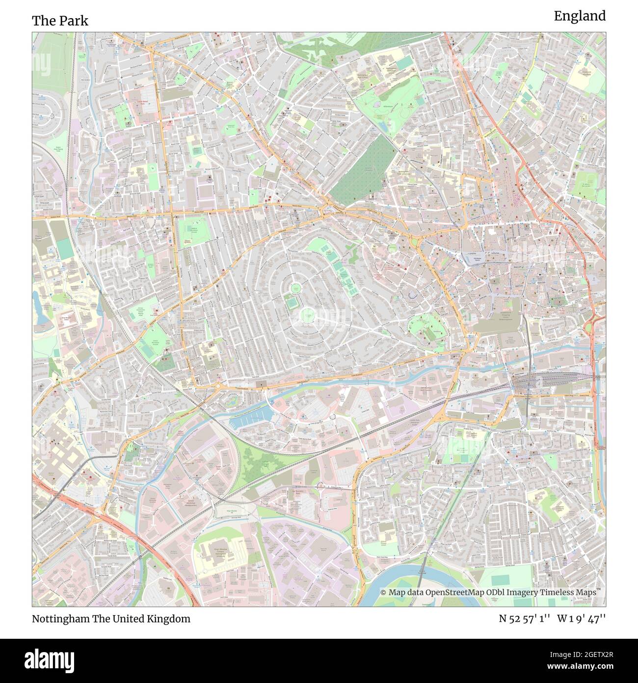 Nottingham Map Cut Out Stock Images & Pictures - Alamy