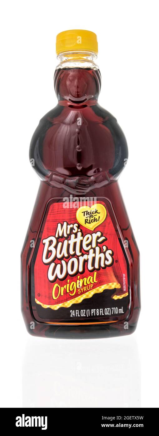 Bottle of mrs butter worths original syrup hi-res stock photography and ...