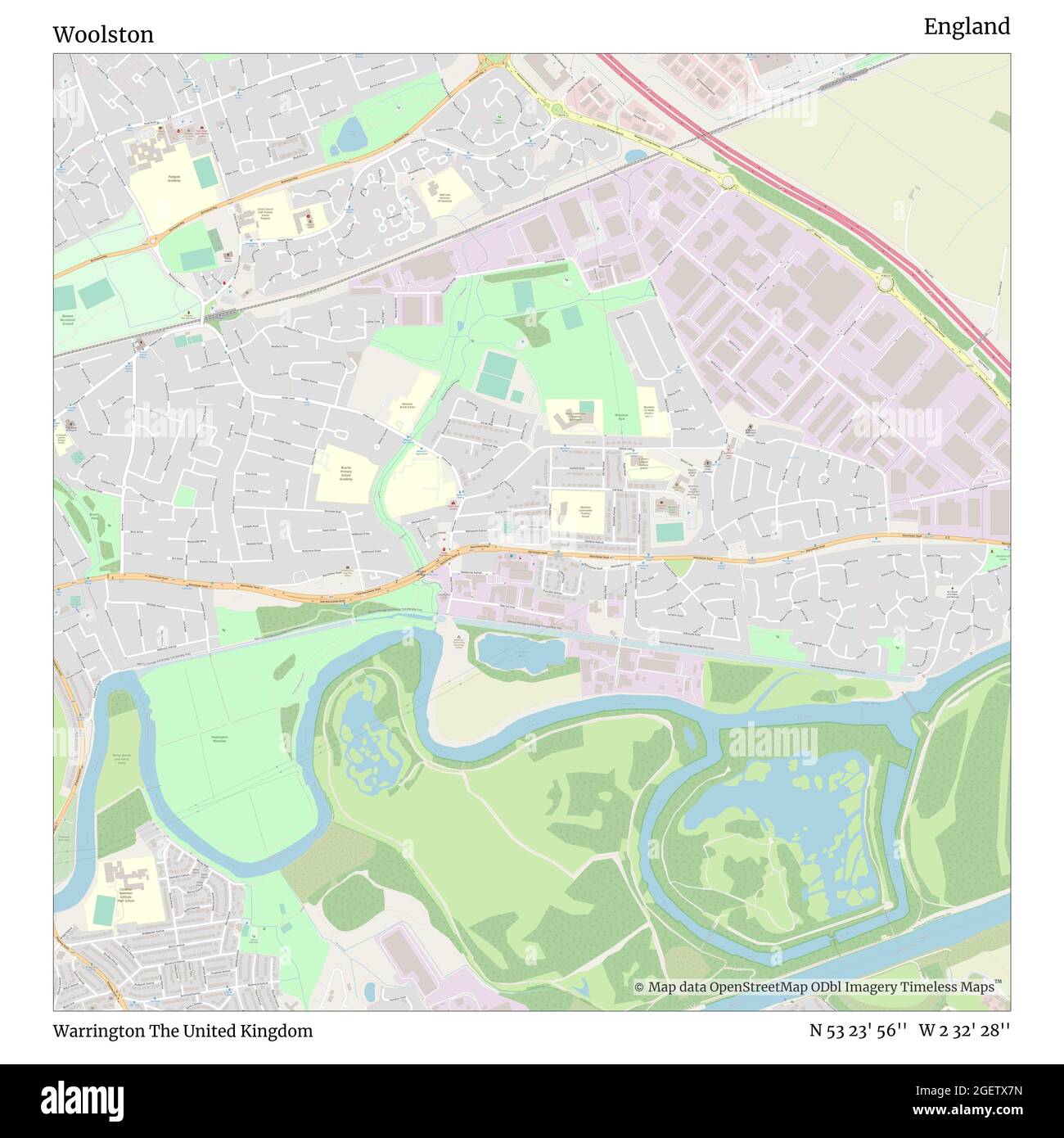 Map of warrington hi-res stock photography and images - Alamy