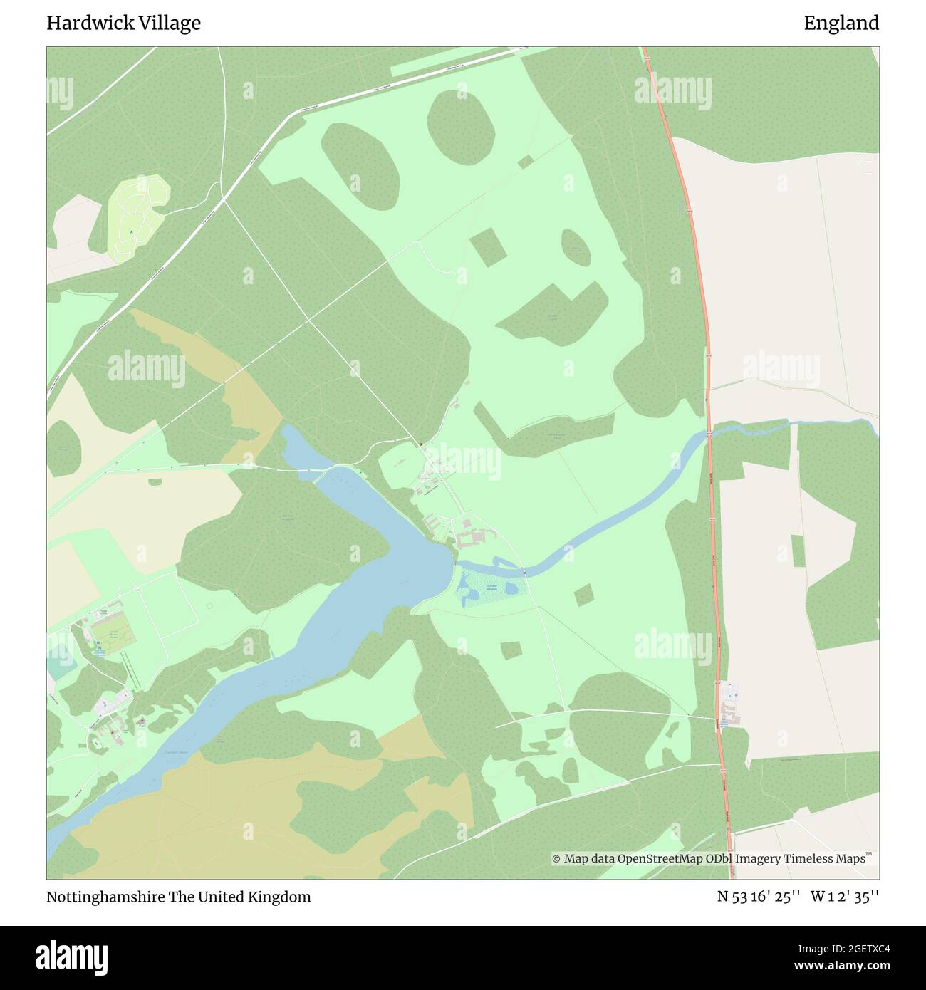 Hardwick Village, Nottinghamshire, United Kingdom, England, N 53 16' 25 ...