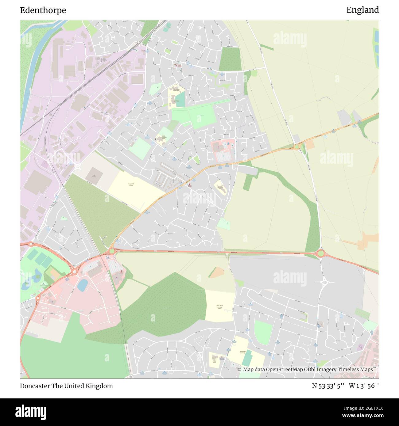 Map of doncaster hi-res stock photography and images - Alamy