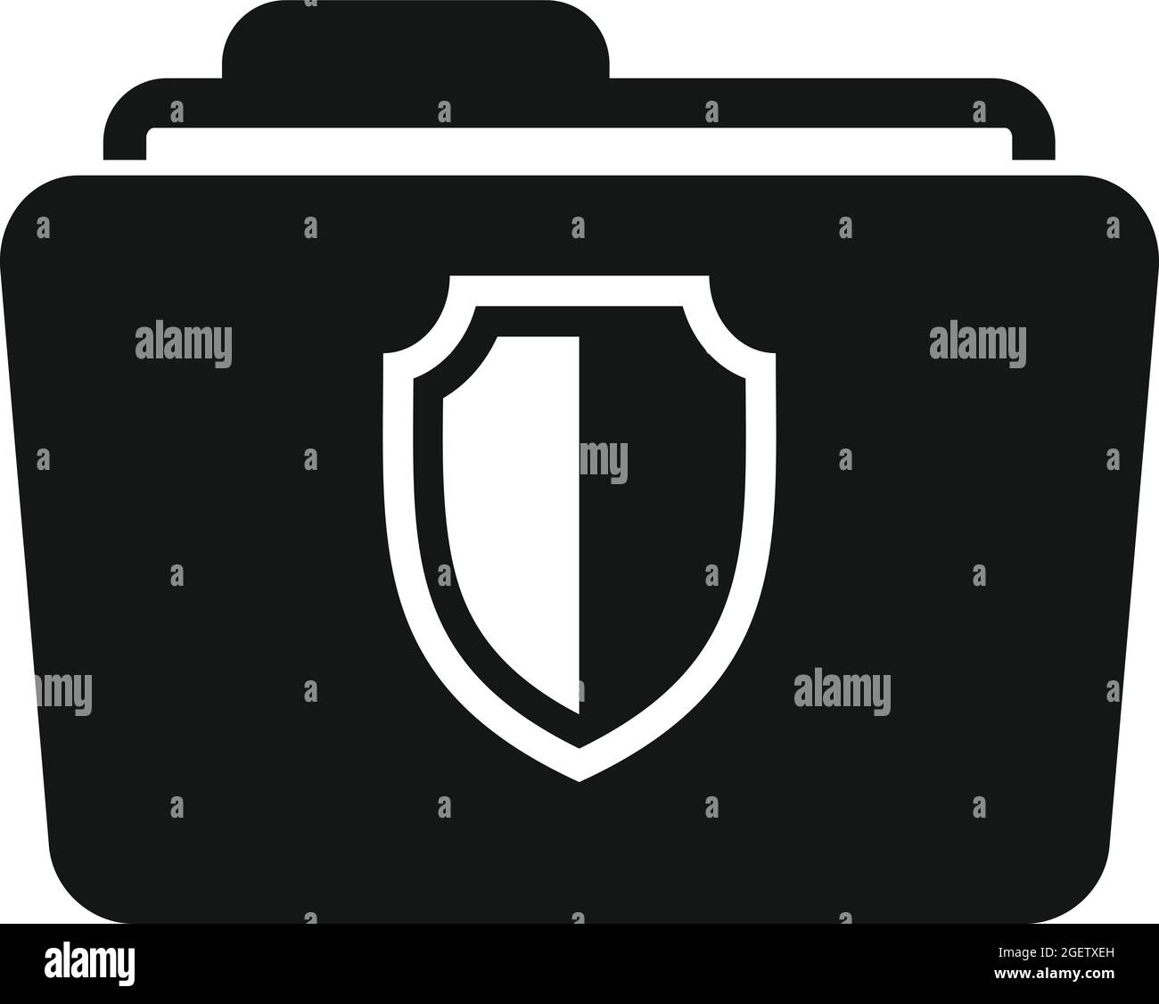 Secured folder icon simple vector. Data information Stock Vector Image ...