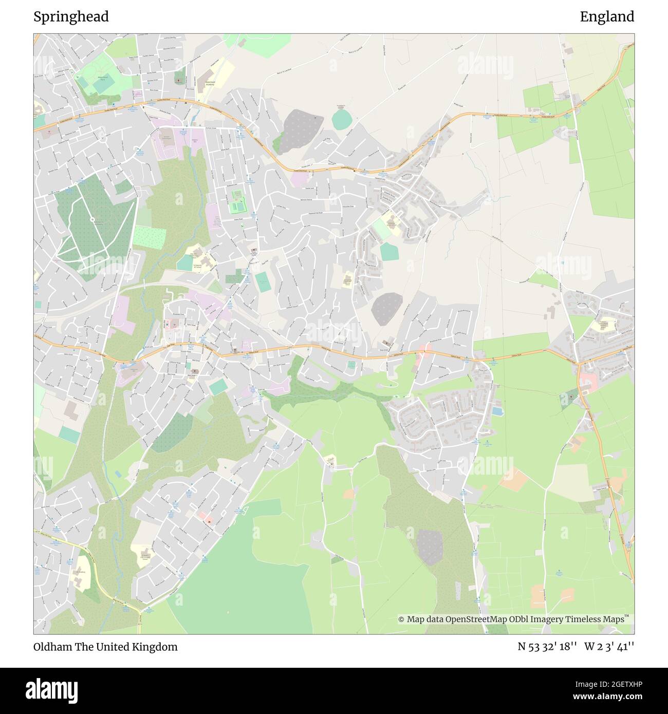 Map of oldham hi-res stock photography and images - Alamy
