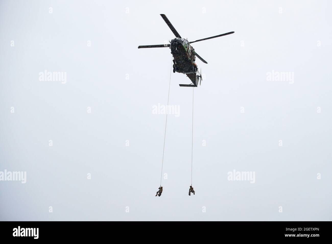 Army bringing the starting flag during the 24 Hours of Le Mans 2021 ...
