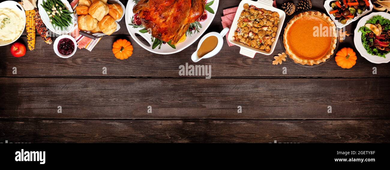 Thanksgiving Dinner Border Images