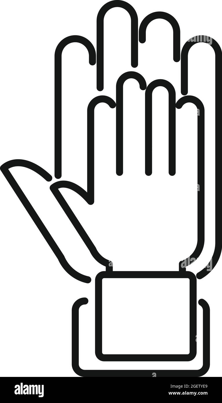Hands reliability icon outline vector. Safety dependable Stock Vector ...