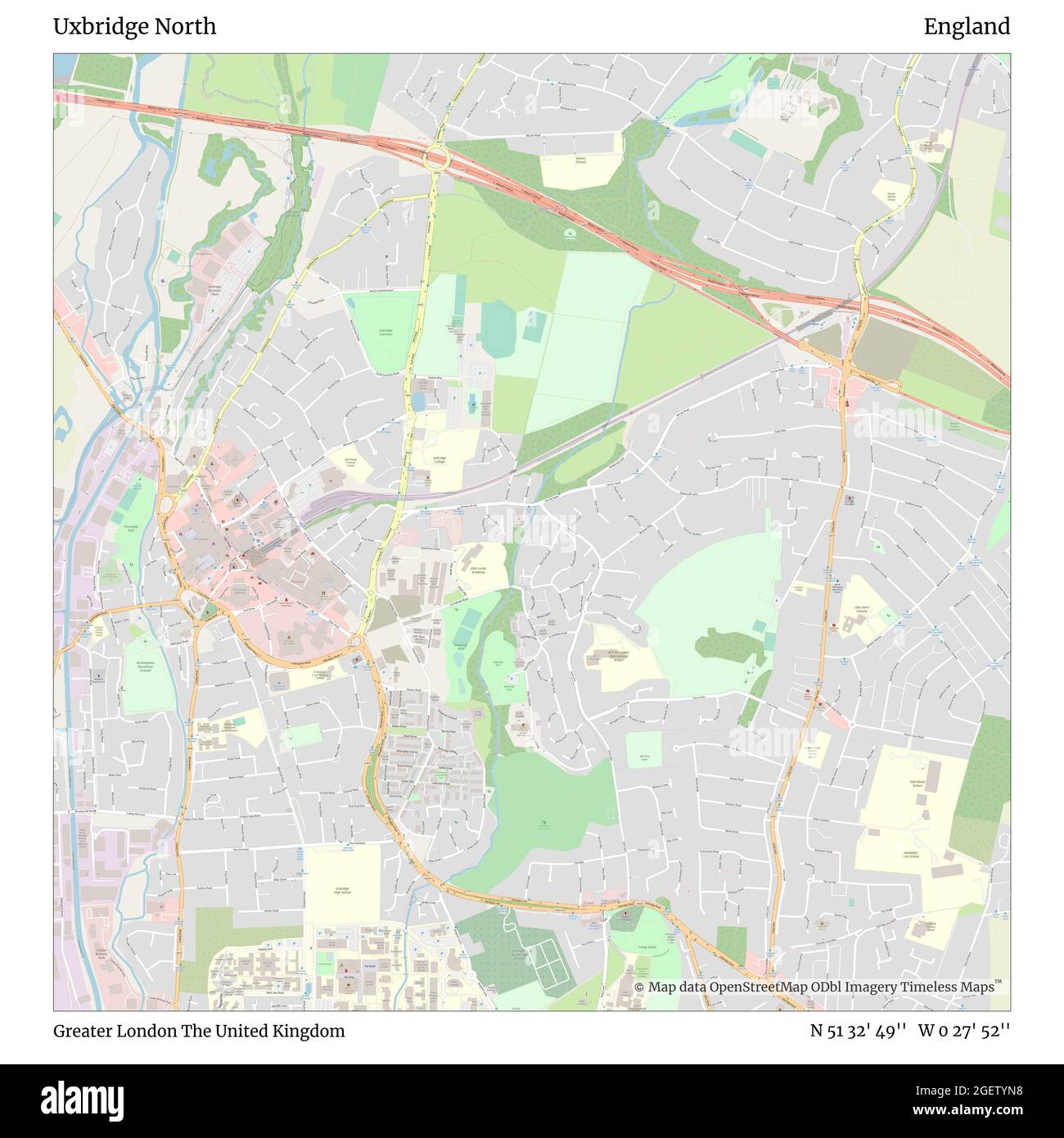 Uxbridge map Cut Out Stock Images & Pictures - Alamy