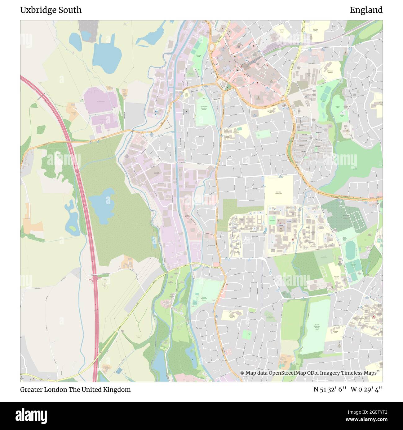 Map of uxbridge hi-res stock photography and images - Alamy