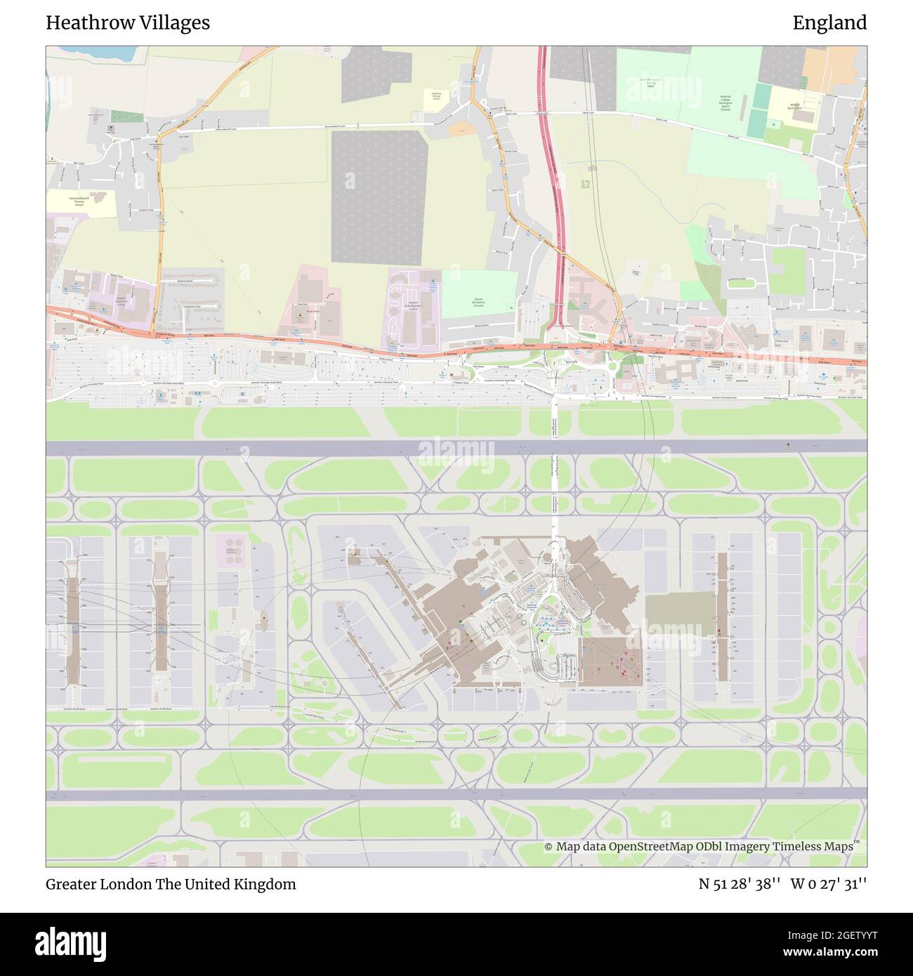Map of london heathrow hi-res stock photography and images - Alamy