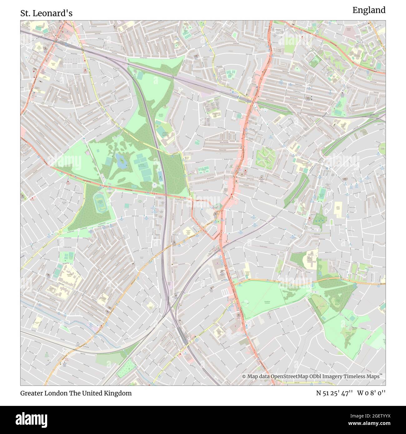 Map of st leonards Cut Out Stock Images & Pictures - Alamy