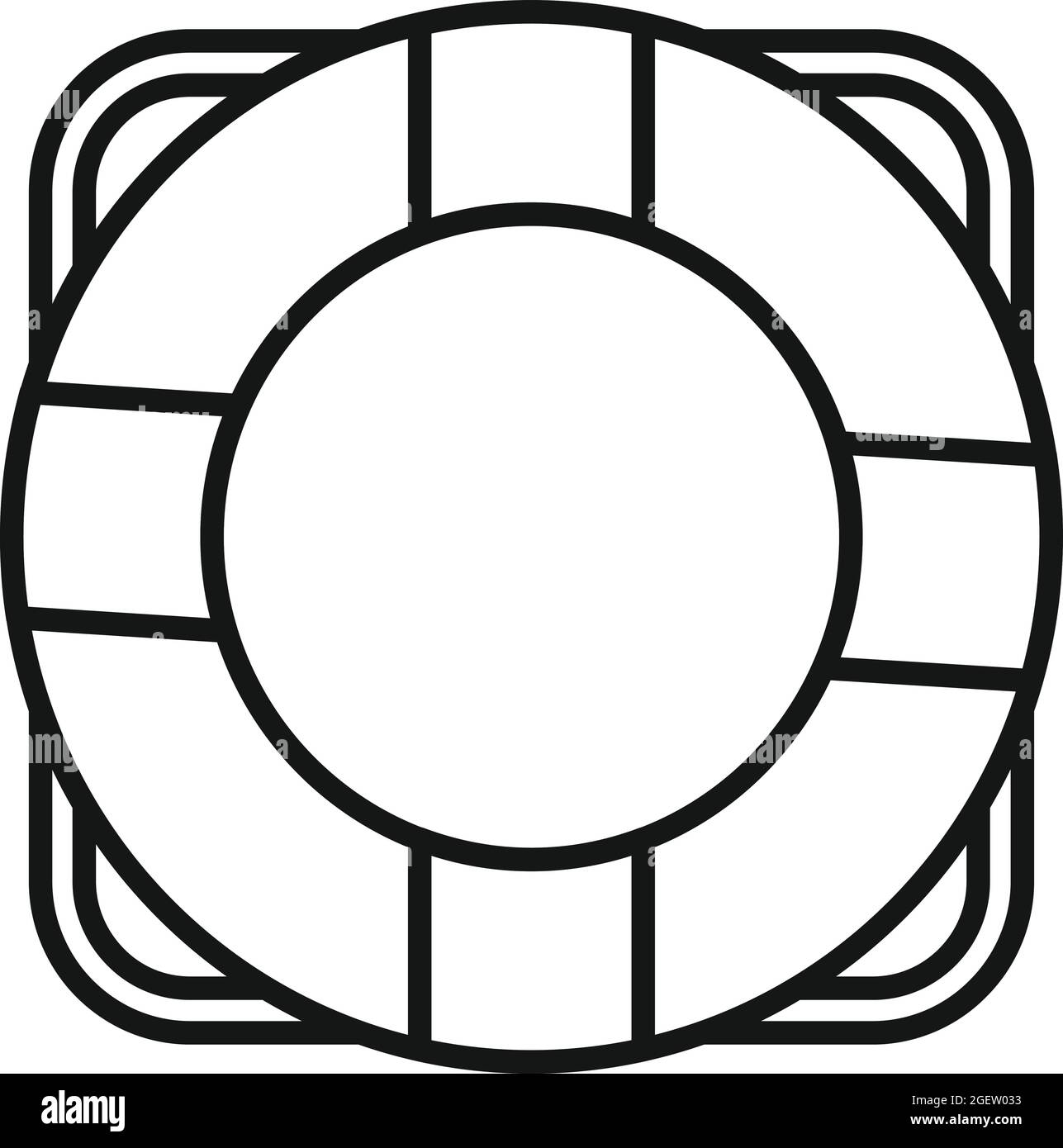 Lifebouy icon outline vector. Saver life ring Stock Vector Image & Art ...