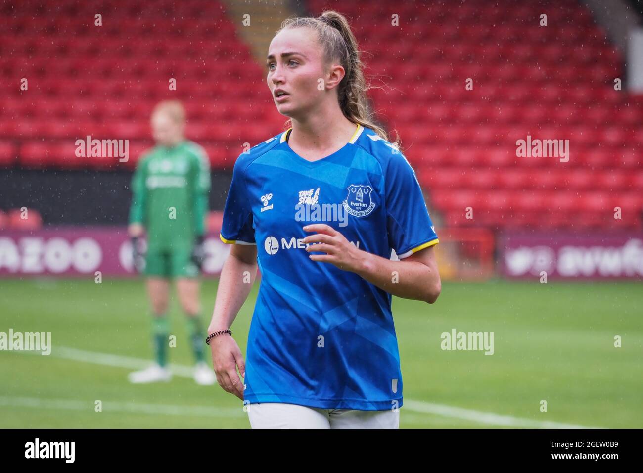 Walsall, UK. 07th Aug, 2021. Megan Finnigan (20 Everton) in action ...